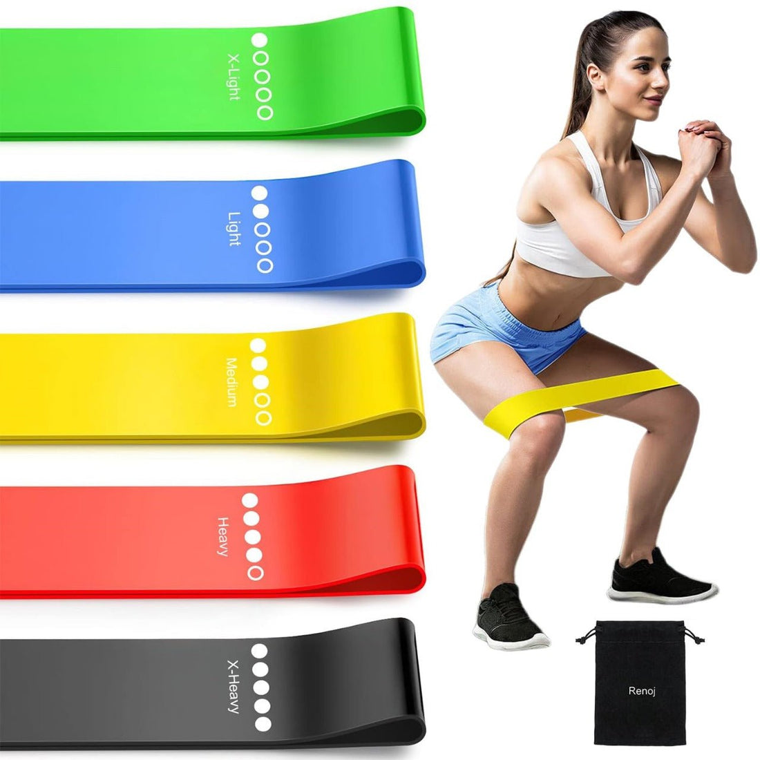 5 Levels Elastic Bands Home Gym kit - Otloubnow